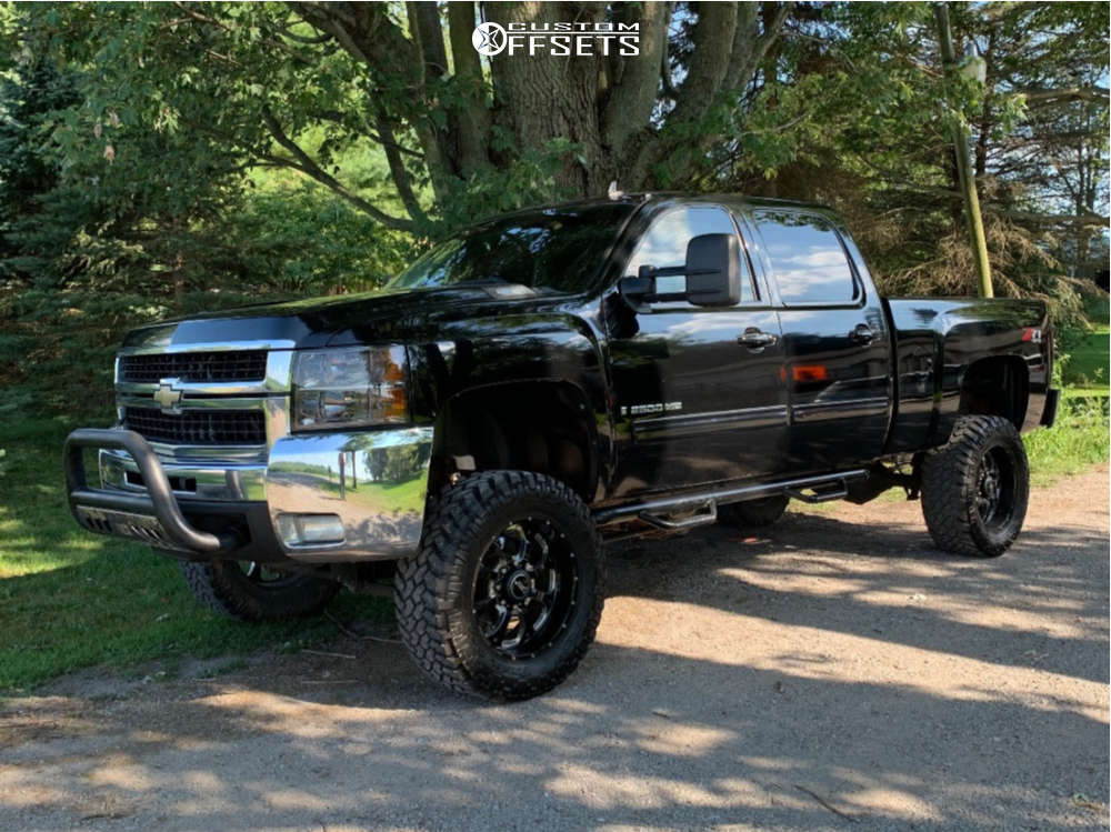 2009 Chevrolet Silverado 2500 HD with 20x10 -25 BMF Novakane and 35/12 ...