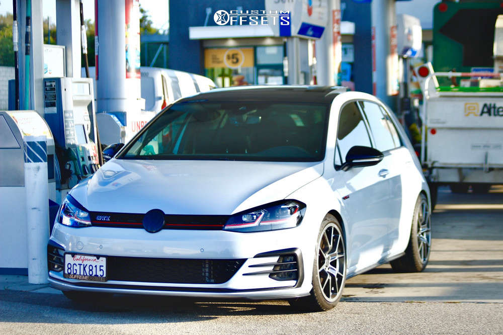 2018 Volkswagen GTI with 18x8.5 45 Neuspeed Rse10 and 225/40R18 Falken ...
