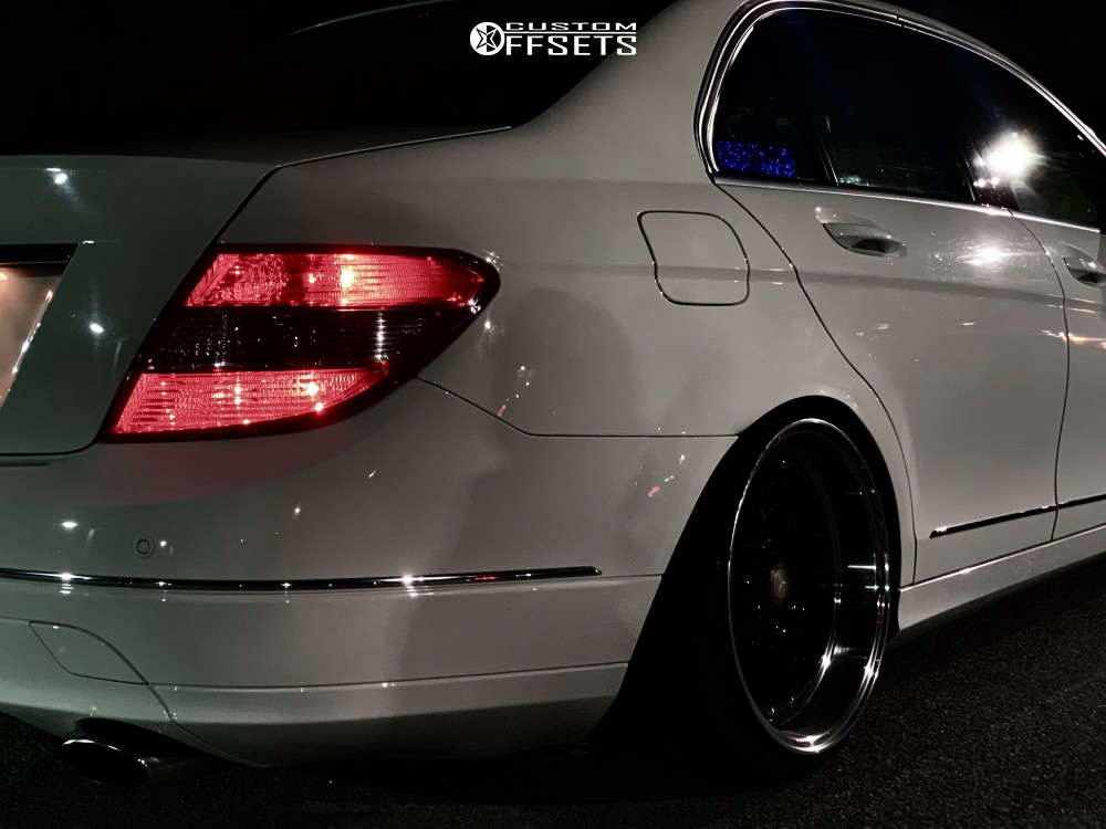 2011 Mercedes-Benz C300 with 18x8.5 35 STR 601 and 215/35R18 Nankang NS ...