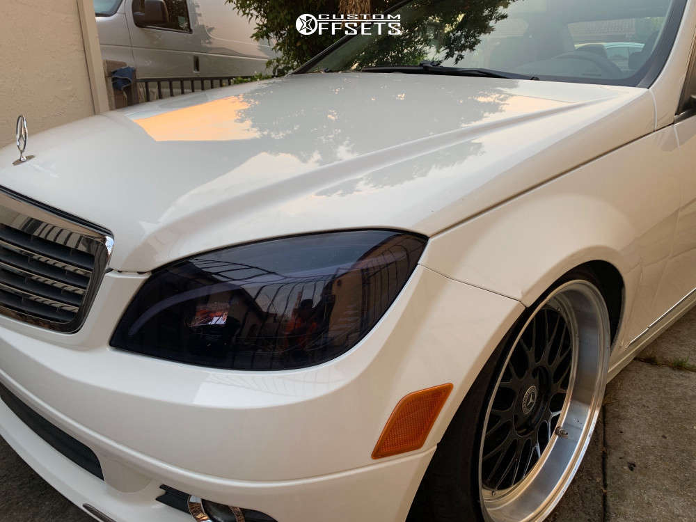 2011 Mercedes-Benz C300 with 18x8.5 35 STR 601 and 215/35R18 Nankang NS ...