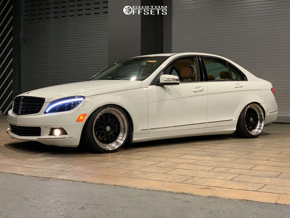 2011 Mercedes-Benz C300 with 18x8.5 35 STR 601 and 215/35R18 Nankang NS ...