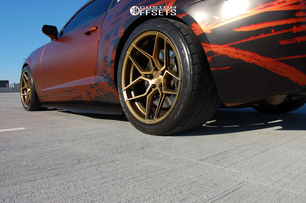 2011 Chevrolet Camaro with 20x10 23 Rohana Rfx11 and 275/35R20 Nitto ...