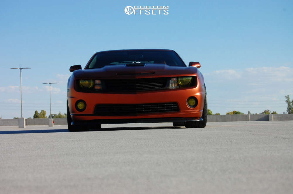2011 Chevrolet Camaro with 20x10 23 Rohana Rfx11 and 275/35R20 Nitto ...