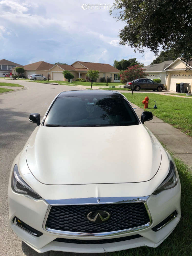 2019 INFINITI Q60 with 20x10.5 25 Velgen Vf5 and 275/20R20 Michelin ...