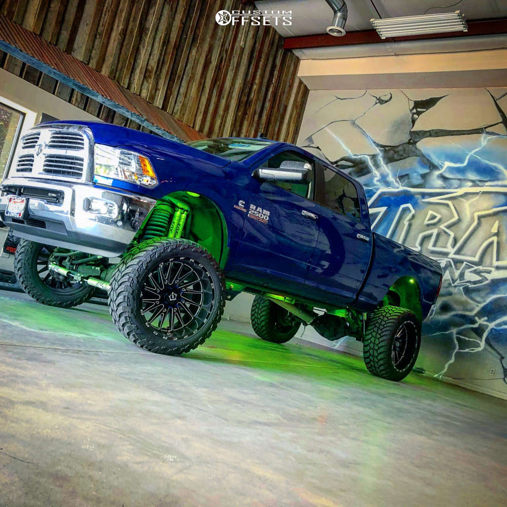 2018 Ram 2500 with 24x12 -44 TIS 547BM and 37/13.5R24 AMP Terrain ...