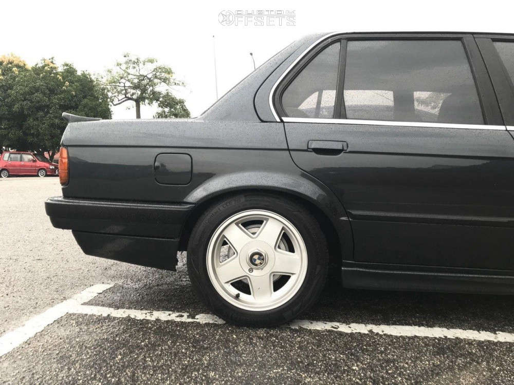 1991 BMW 318i with 15x7 15 Ronal R15 and 195/55R15 Continental ...