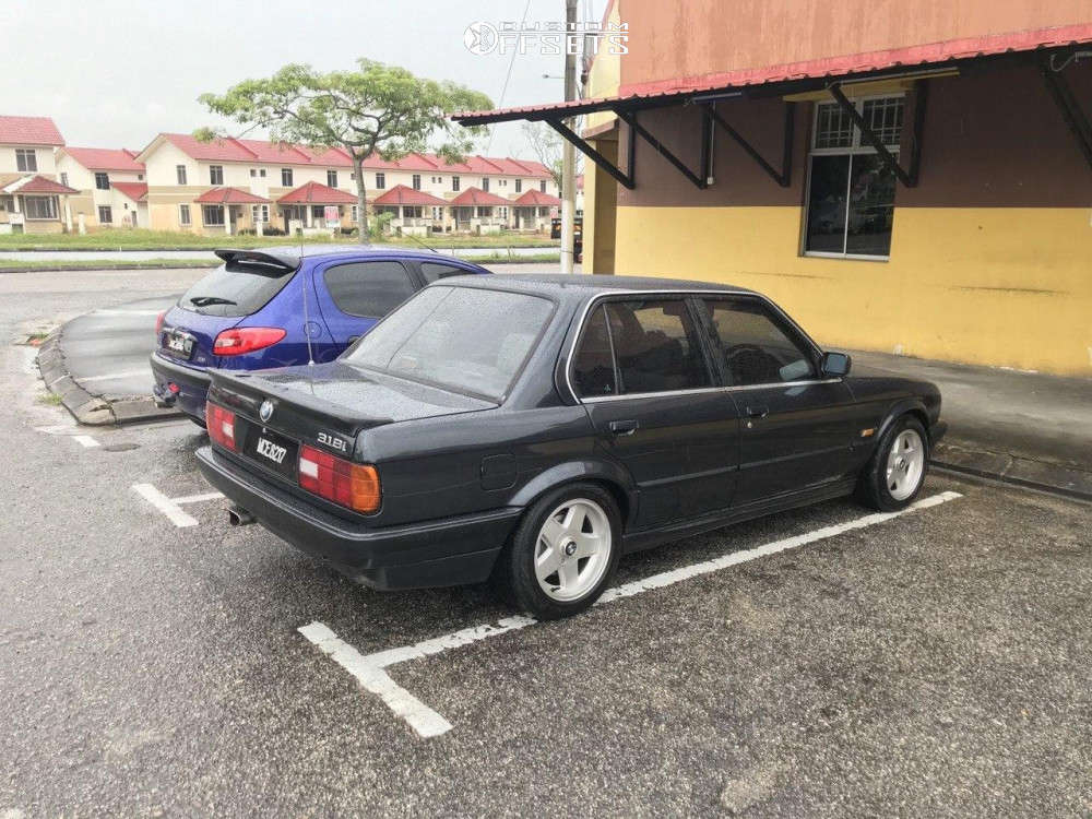 1991 BMW 318i with 15x7 15 Ronal R15 and 195/55R15 Continental ...