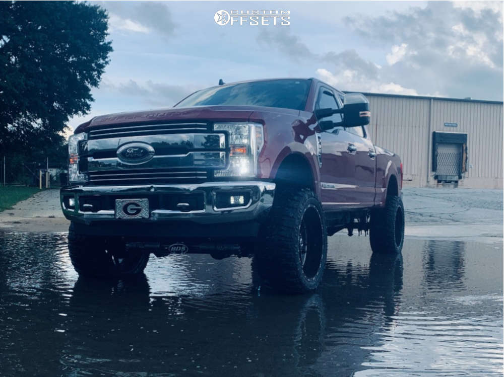 2019 Ford F-350 Super Duty with 24x12 -44 TIS 544BM and 37/13.5R24 ...