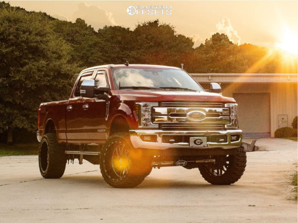 2019 Ford F-350 Super Duty with 24x12 -44 TIS 544BM and 37/13.5R24 ...