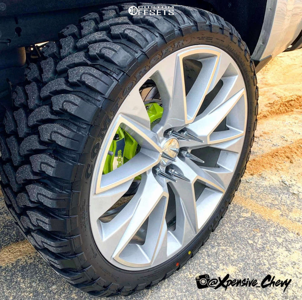 2016 Chevrolet Silverado 1500 with 24x10 31 Replica C14 and 33/12.5R24 ...