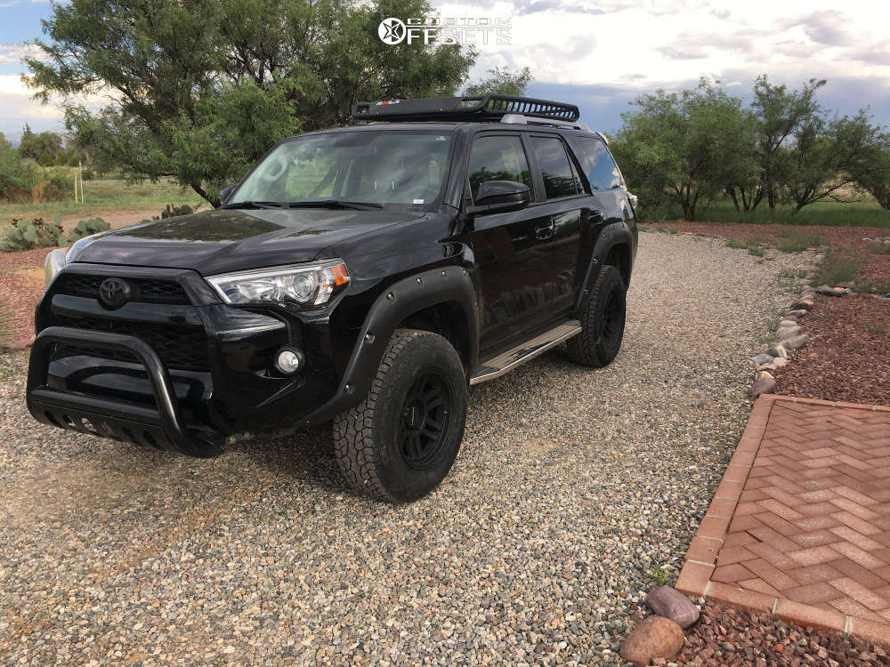 2018 Toyota 4Runner with 17x9 -12 Vision Manx 2 Overland and 265/70R17 ...