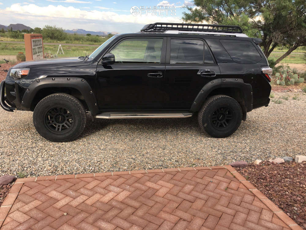 2018 Toyota 4Runner with 17x9 -12 Vision Manx 2 Overland and 265/70R17 ...