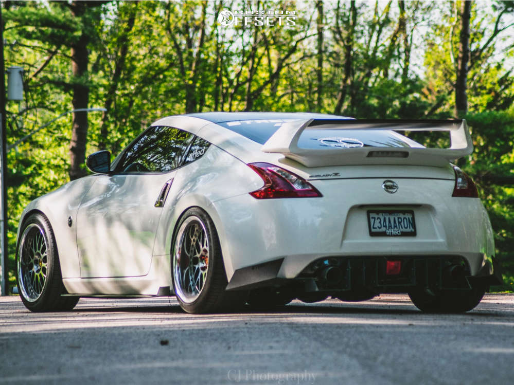 2019 Nissan 370Z with 19x10 23 Work VS XX and 255/40R19 Falken Azenis ...
