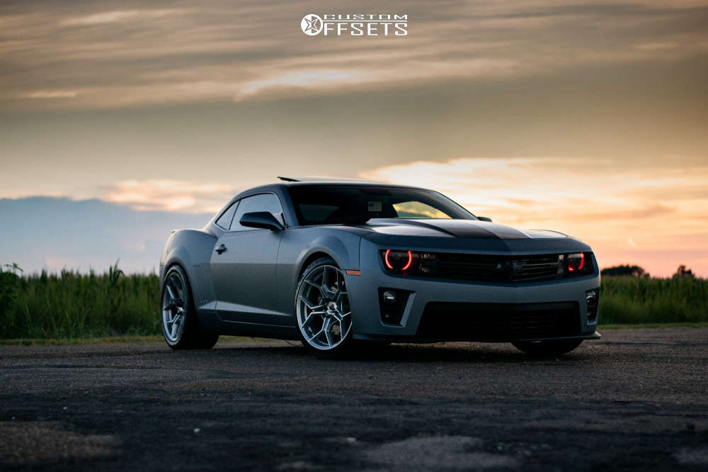 2011 Chevrolet Camaro with 20x10 25 Blaque Diamond BD-f25 and 245/40R20 ...