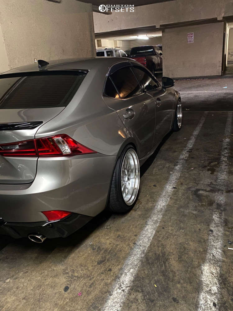 2015 Lexus IS250 with 19x9.5 35 ESR Sr05 and 225/35R19 Bridgestone ...