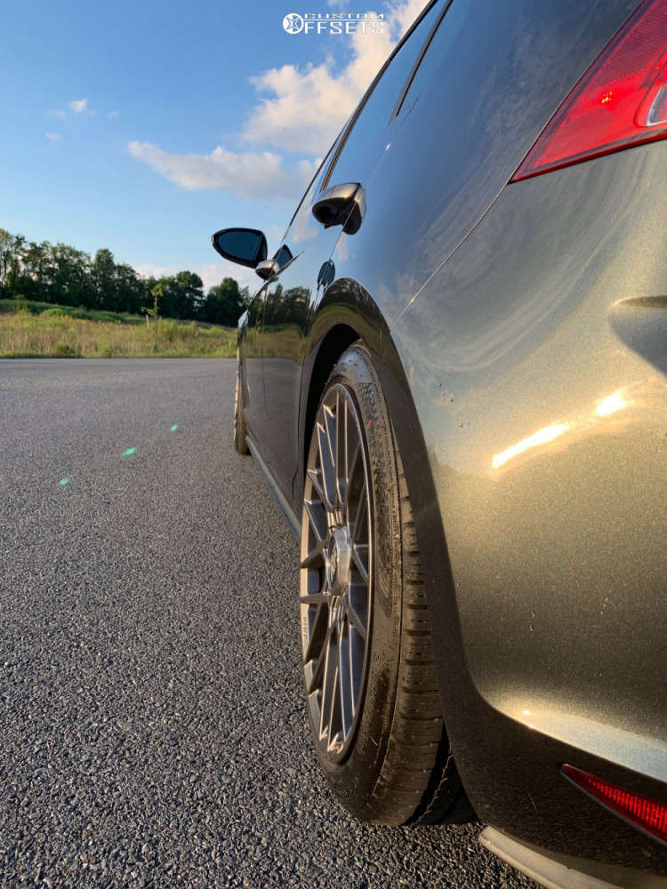 2015 Volkswagen GTI with 18x8.5 45 Rotiform Rse and 225/40R18 Nankang ...