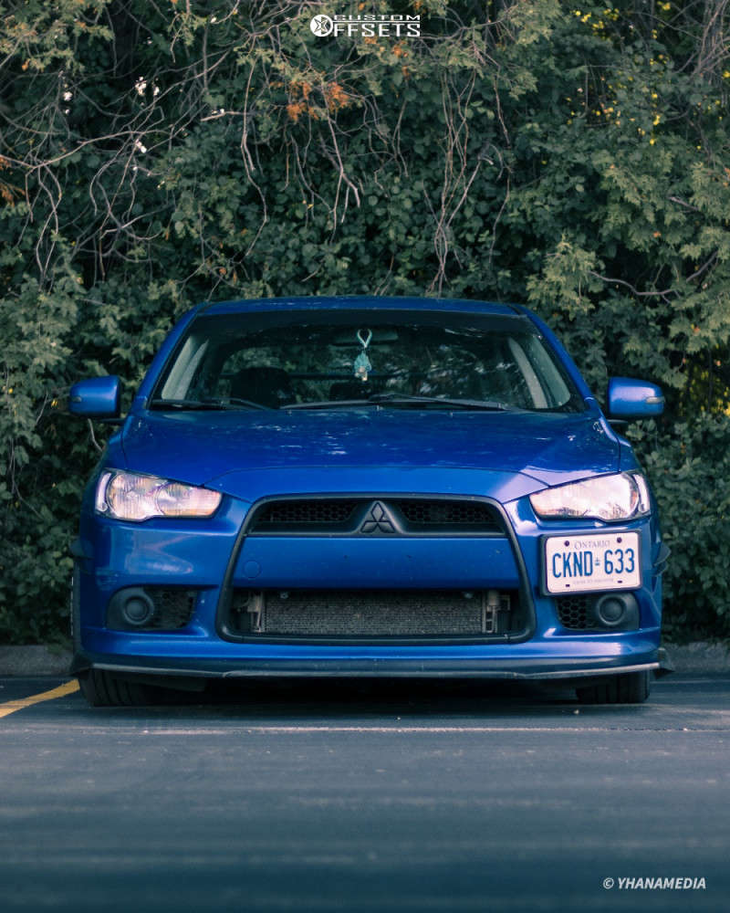 2015 Mitsubishi Lancer with 18x8 44 OZ Racing Superleggera and 225 ...