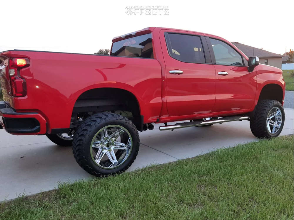 2020 Chevrolet Silverado 1500 with 22x12 -51 Vision Razor and 325/50R22 ...