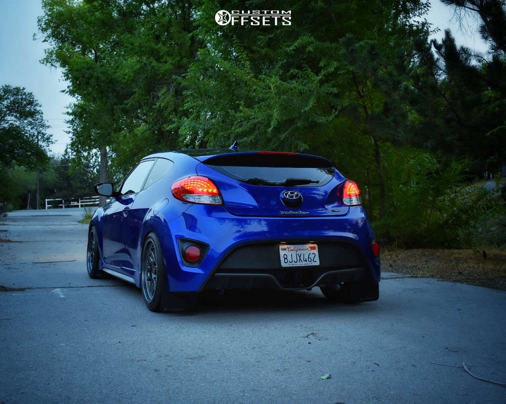 2014 Hyundai Veloster with 18x8.5 35 Aodhan Ah07 and 225/40R18 Ohtsu ...