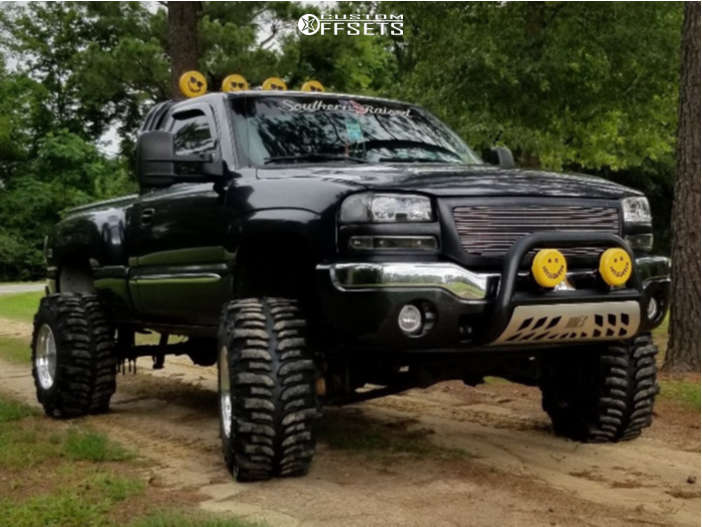 2004 GMC Sierra 1500 with 16.5x14 -76 Weld Racing Scorpio and 35/16 ...
