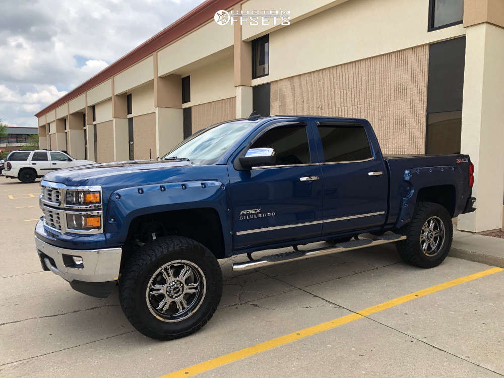 2015 Chevrolet Silverado 1500 with 20x10 -24 Vision Fury and 35/12.5R20 ...