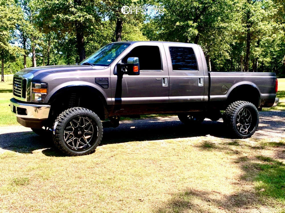 2008 Ford F-250 Super Duty with 24x12 -44 Axe Offroad Nemesis and 35/12 ...