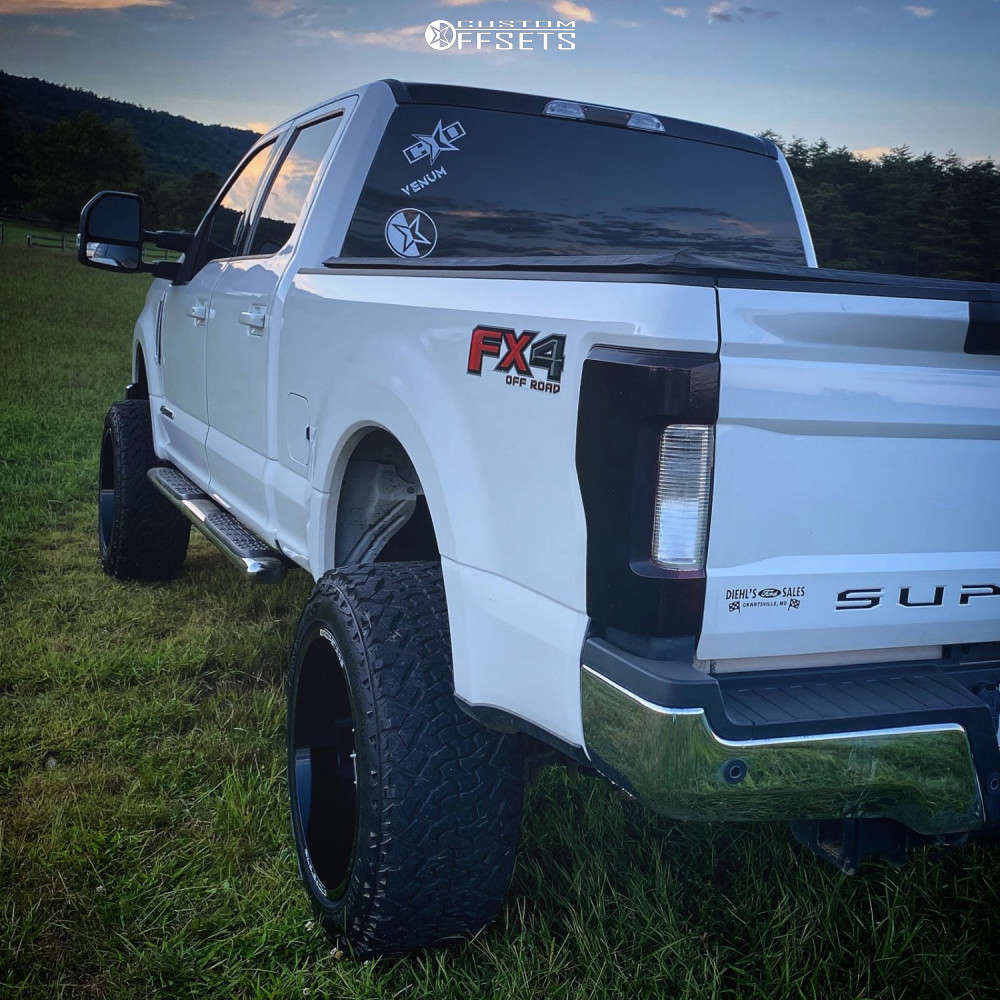 2017 Ford F-250 Super Duty with 22x12 -44 Dropstars 655bm and 35/12 ...