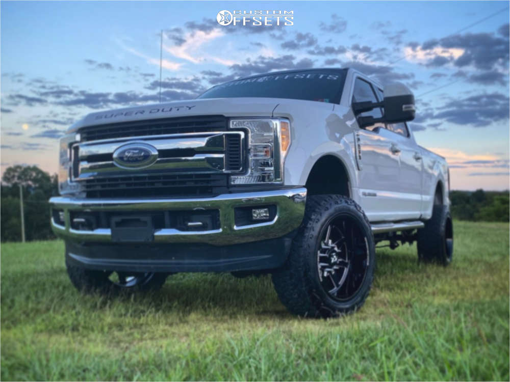 2017 Ford F-250 Super Duty with 22x12 -44 Dropstars 655bm and 35/12 ...