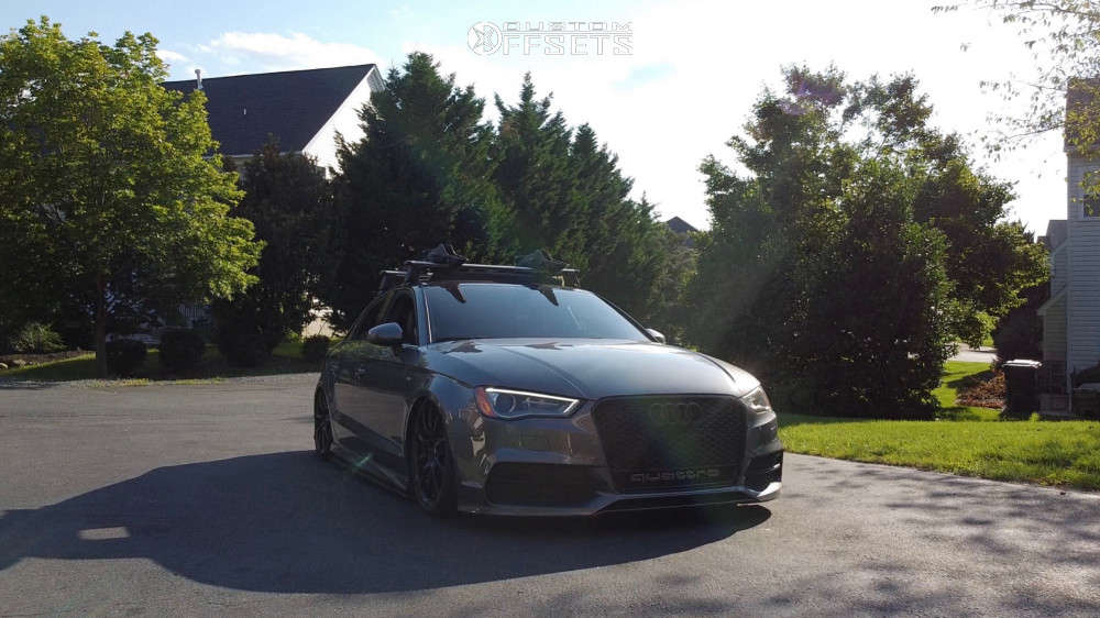 2016 Audi S3 with 19x8 45 Neuspeed Rse102 and 235/35R19 Continental ...