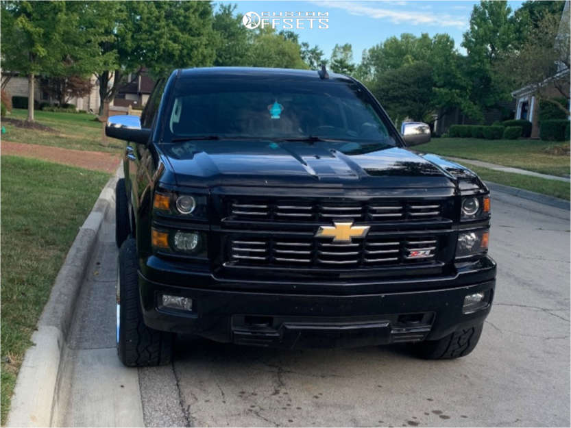 2015 Chevrolet Silverado 1500 with 20x12 -44 Dropstars 655c and 305 ...