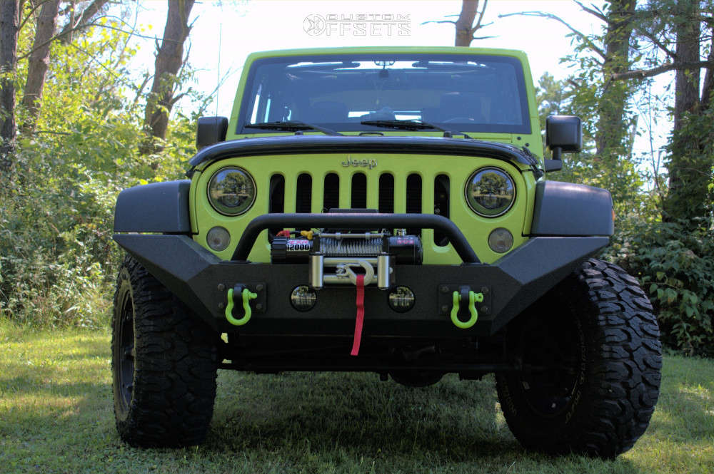 2016 Jeep Wrangler JK with 17x9 -12 Black Rhino Glamis and 33/12.5R17 ...