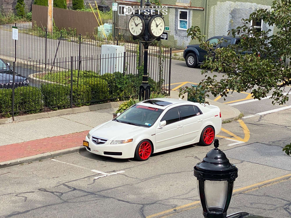 2006 Acura TL with 18x9 22 Konig Oversteer and 245/35R18 Continental ...