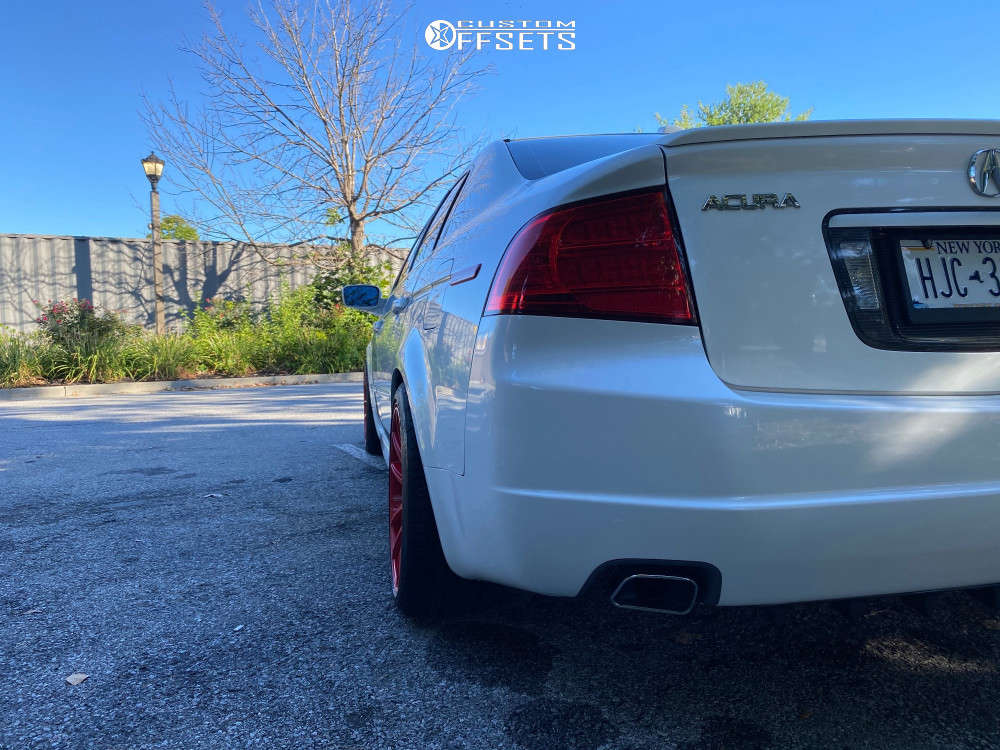 2006 Acura TL with 18x9 22 Konig Oversteer and 245/35R18 Continental ...