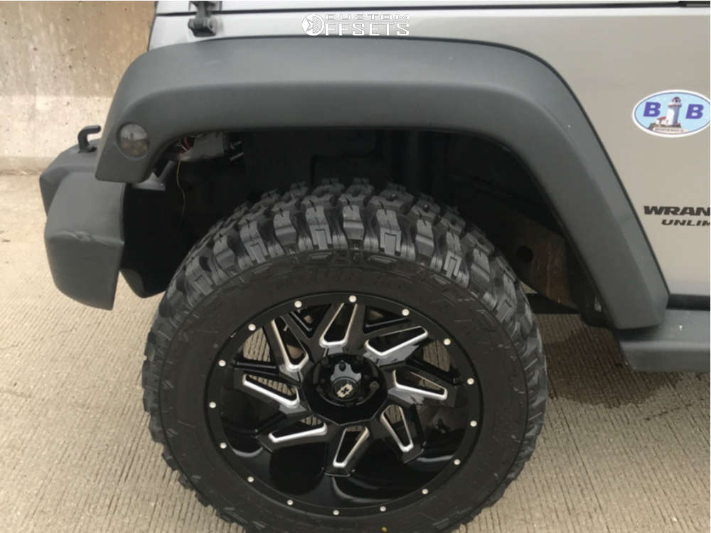 2013 Jeep Wrangler with 20x10 -25 Vision Spyder and 33/12.5R20 Federal ...