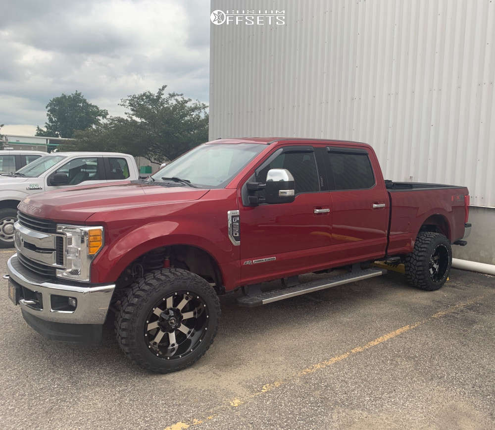 2017 Ford F-250 with 20x12 -44 American Offroad A108 and 295/55R20 ...
