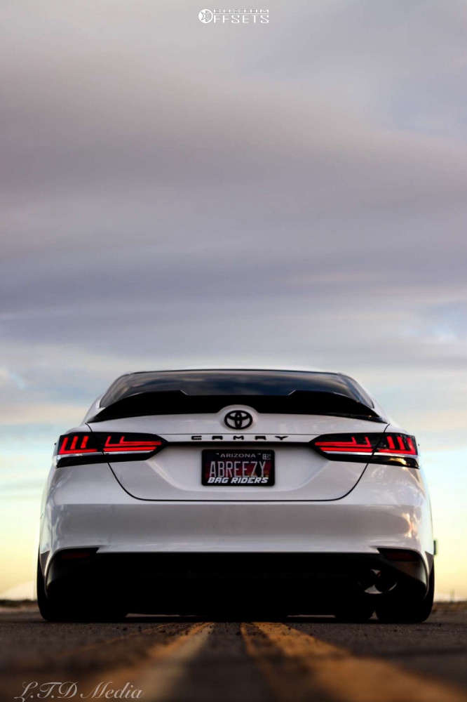 2018 Toyota Camry with 19x9.5 35 ESR SR04 and 235/40R19 Federal 595 Evo ...