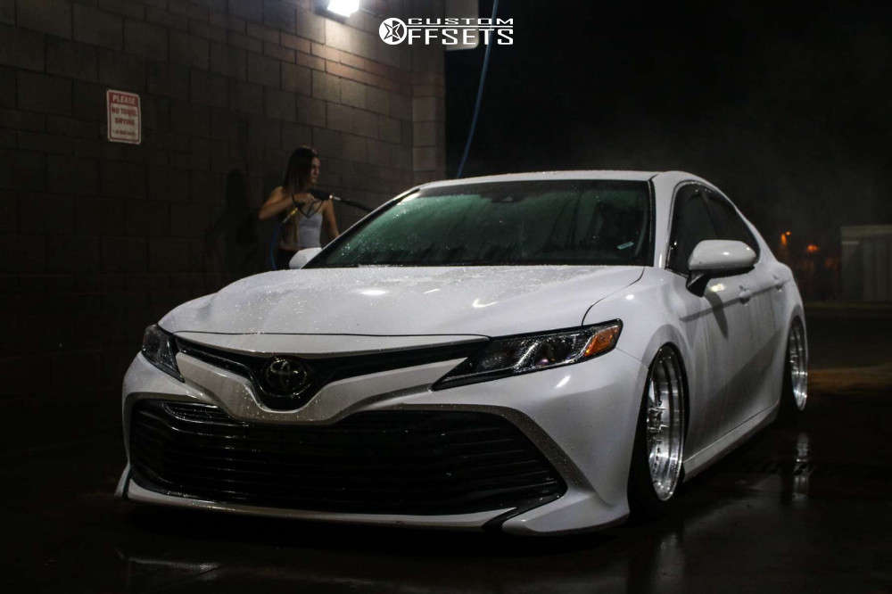 2018 Toyota Camry with 19x9.5 35 ESR SR04 and 235/40R19 Federal 595 Evo ...