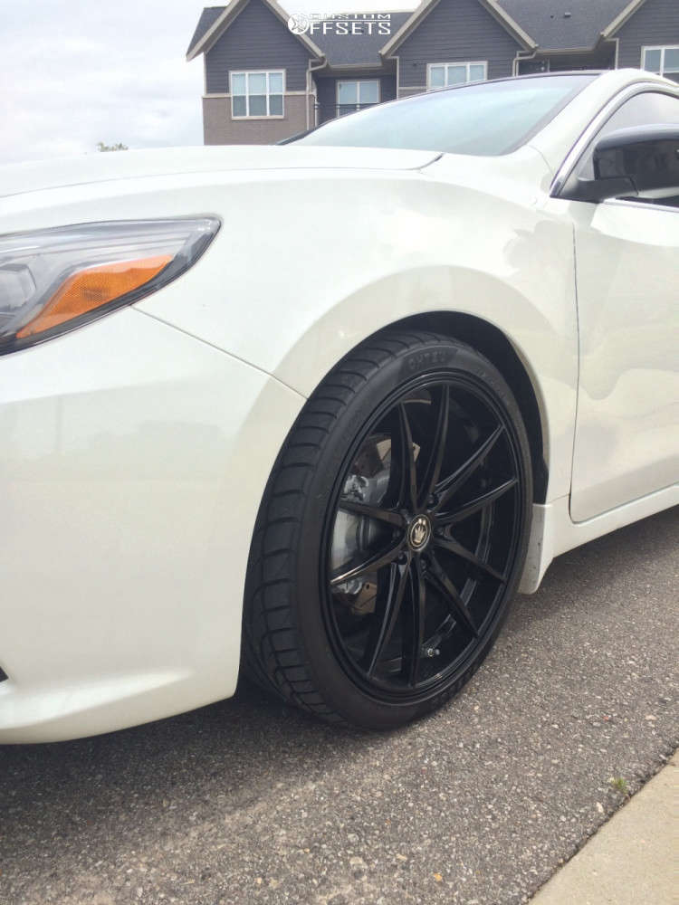 2016 Nissan Altima with 19x8.5 45 Konig Oversteer and 235/35R19 Ohtsu Fp8000 and Lowering ...