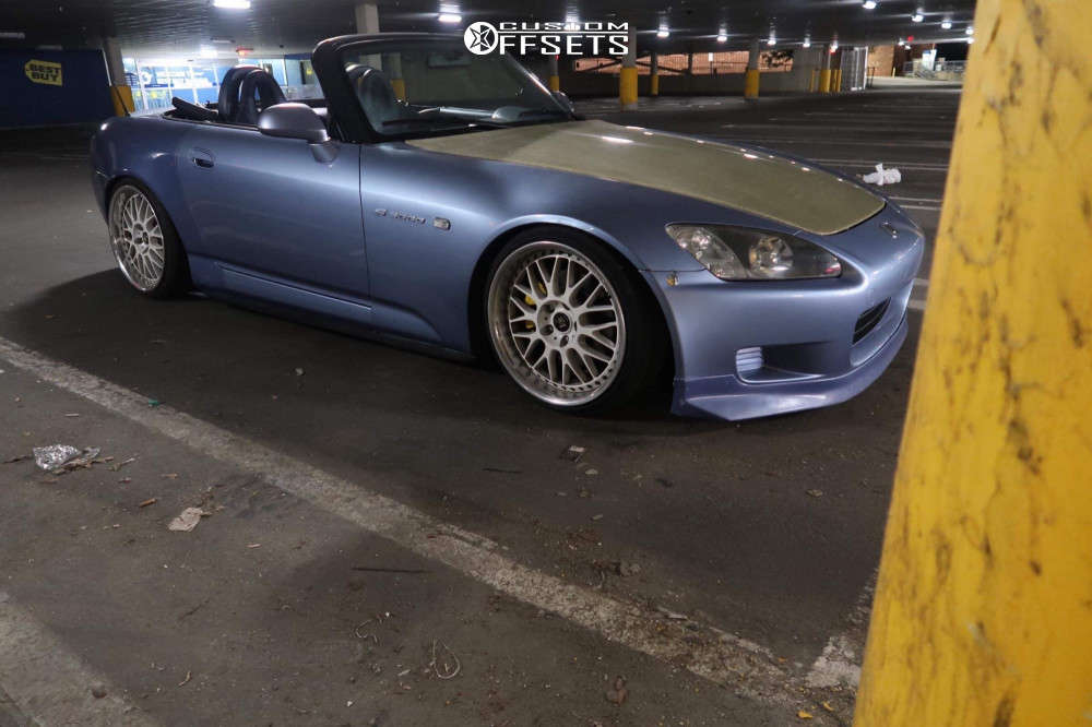 2002 Honda S2000 with 18x9 38 Work VS XX and 225/35R18 Nitto Neo Gen ...