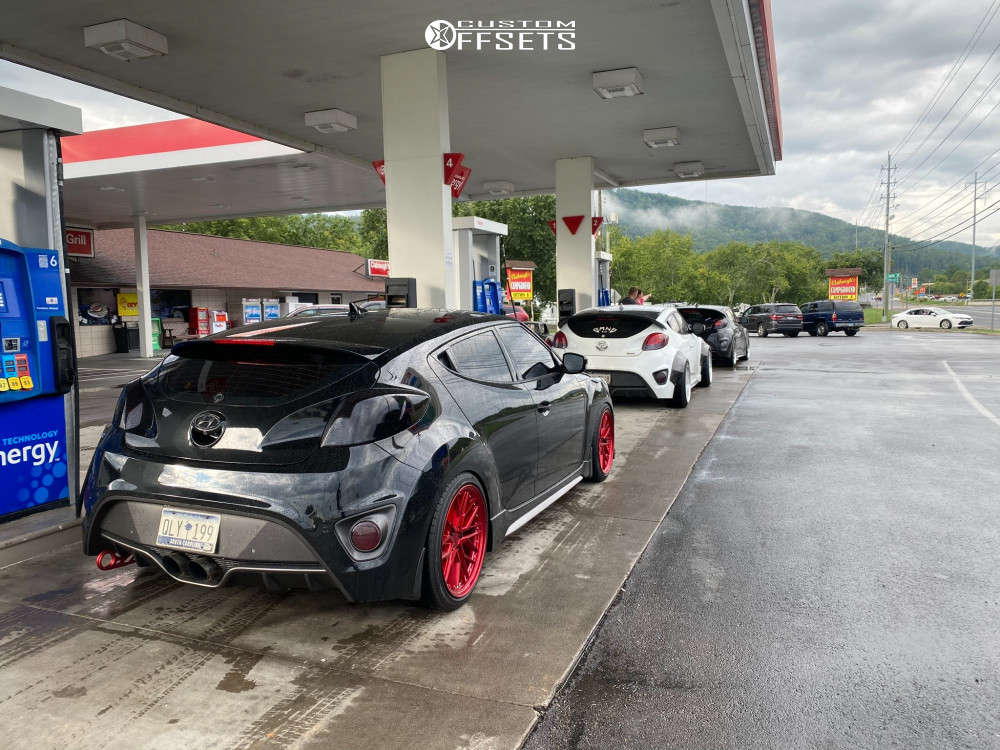 2016 Hyundai Veloster with 18x8.5 35 XXR 571 and 225/40R18 Arroyo Ultra ...