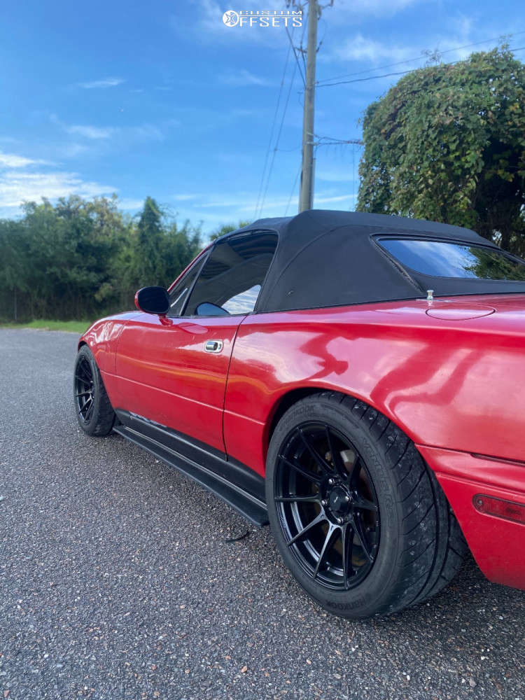 1991 Mazda MX-5 Miata with 15x9 35 Advanti Racing Storm S1 and 245 ...