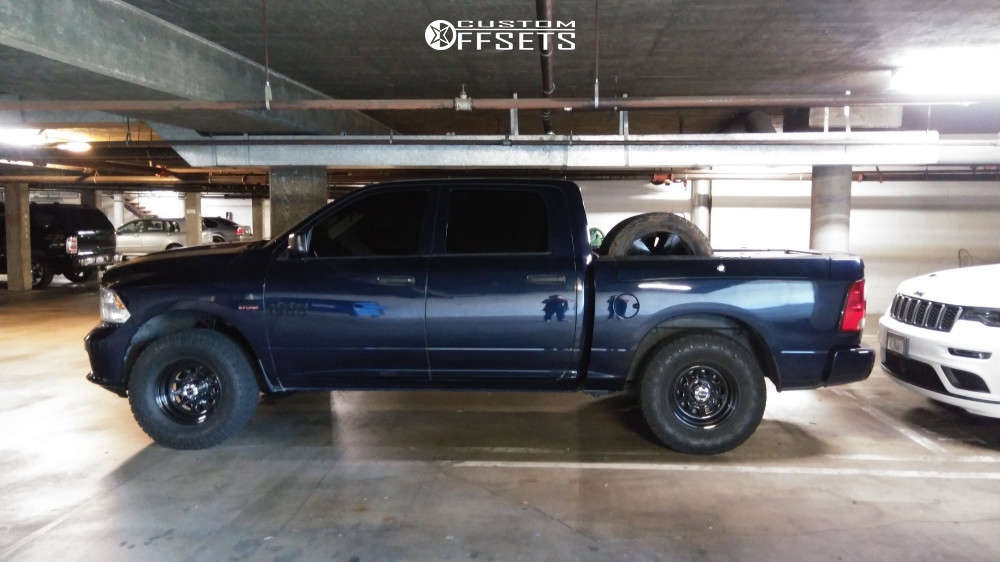 2014 Ram 1500 with 17x8 -12 Vision Soft 8 and 35/12.5R17 Toyo Tires ...