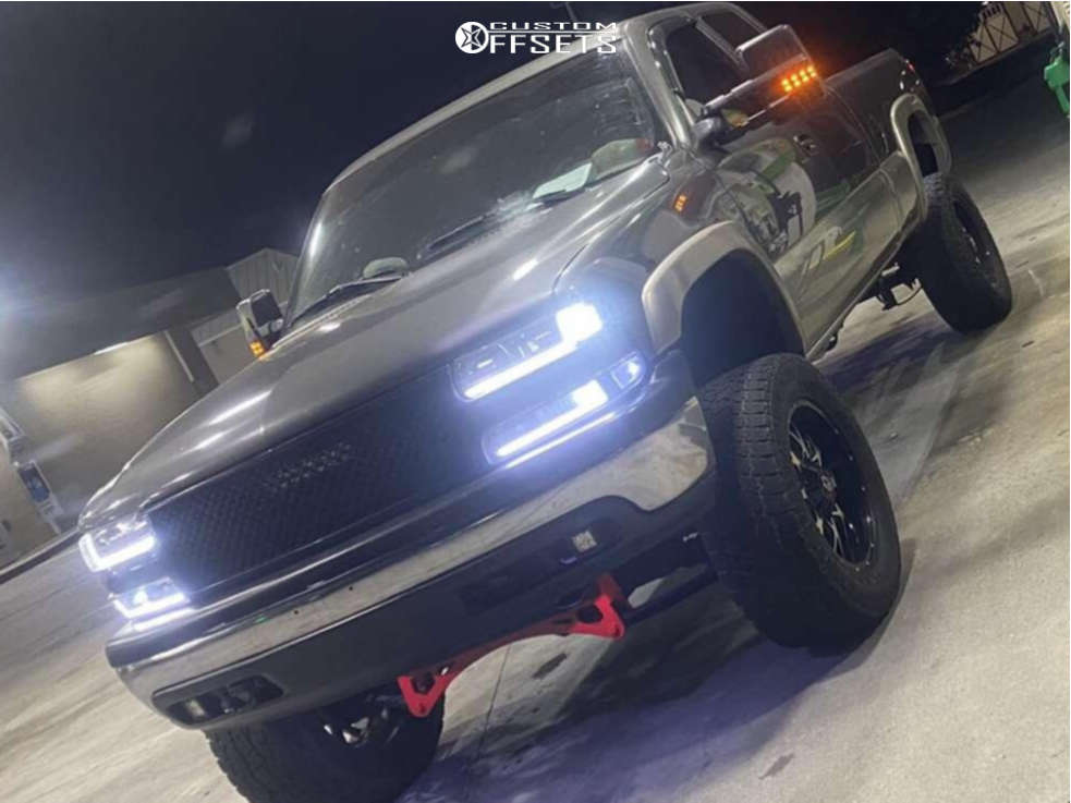 2001 Chevrolet Silverado 1500 with 20x10 -19 Dropstars 645mb and 35/12 ...