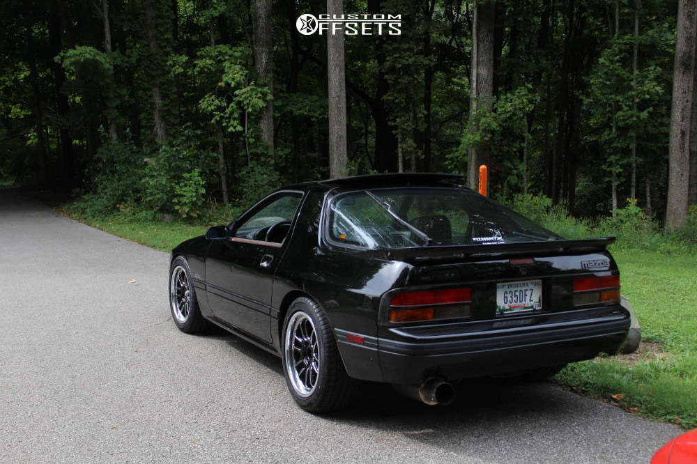 1988 Mazda RX-7 with 17x8 30 Cosmis Racing XT-206R and 235/45R17 ...