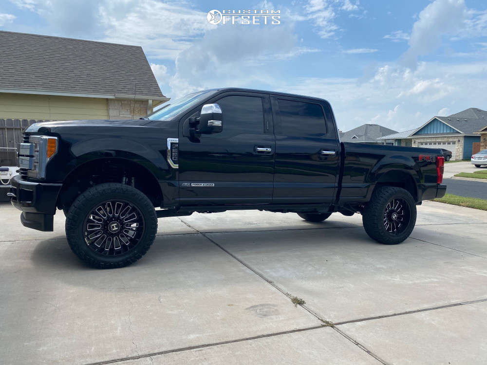 2017 Ford F-250 Super Duty with 22x10 -25 Hostile Fury and 35/12.5R22 ...