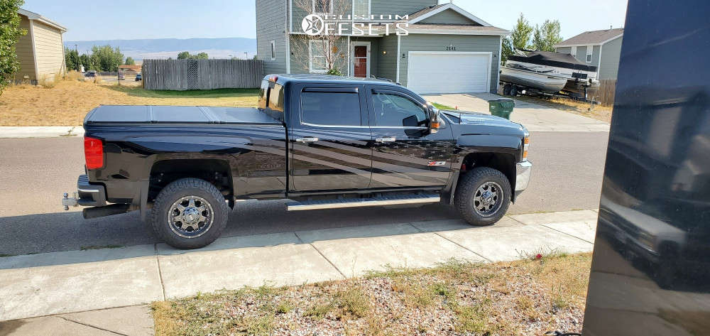 2019 Chevrolet Silverado 3500 HD with 18x9 15 Grid Gd01 and 265/70R18 ...