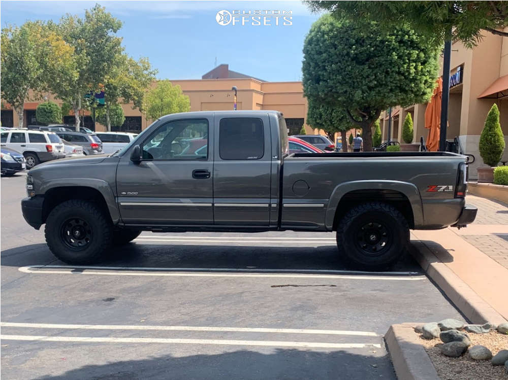 2002 Chevrolet Silverado 1500 with 16x10 -25 American Racing Ar172 and ...