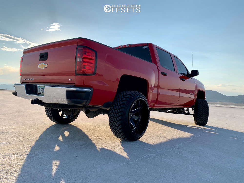 2014 Chevrolet Silverado 1500 with 22x14 -76 Hostile Alpha and 33/12.5R22 Atturo Trail Blade Mt ...