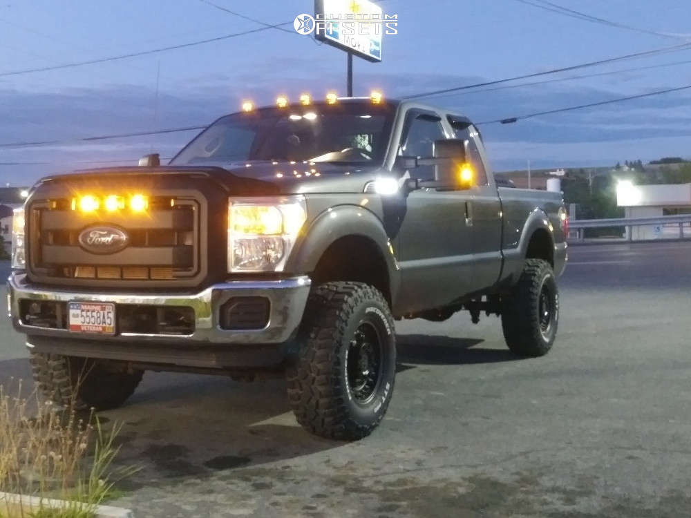2015 Ford F-250 with 17x9.5 -18 Black Rhino Armory and 35/12.5R17 ...