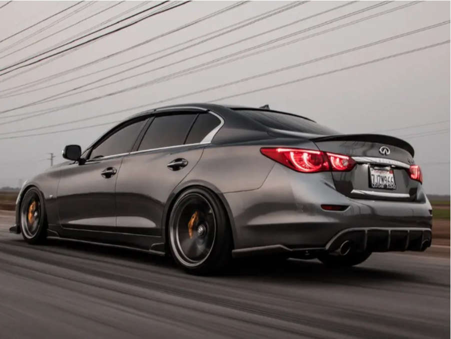 2015 INFINITI Q50 with 19x9.5 40 Rays Engineering Nismo and 245/40R19 ...